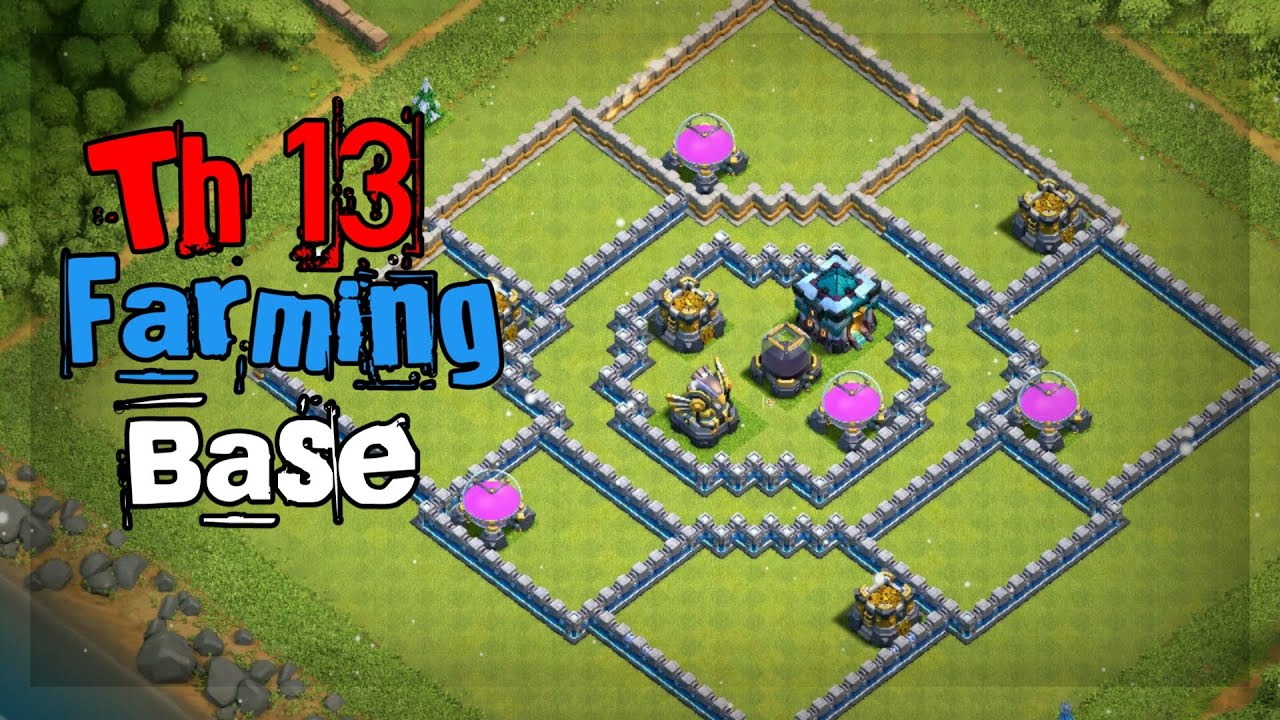 Th 13 Farming Base | New Th 13 Farming Base | Th 13 Base Layout | Anti ...