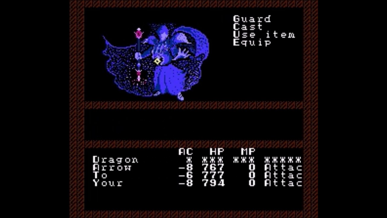 Bard's Tale All Boss Fights NES HD - YouTube