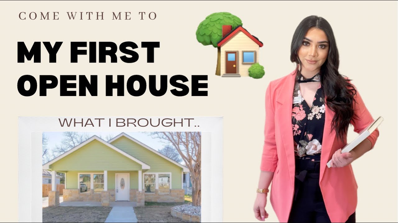 MY FIRST OPEN HOUSE AS A NEW REALTOR! (What to bring, how to set up ...