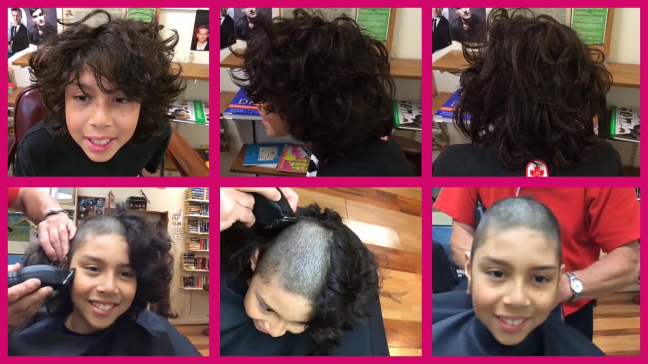 Liam Won His $50 Bet & Get's His Headshave At Barbershop By Barber ( 8 ...