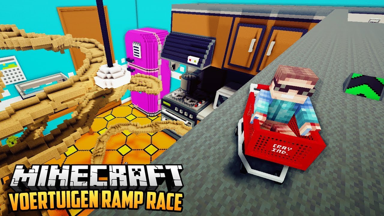 NIEUWE GEKKE VOERTUIGEN MOD TWIST RAMP CHALLENGE - Minecraft Mod ...
