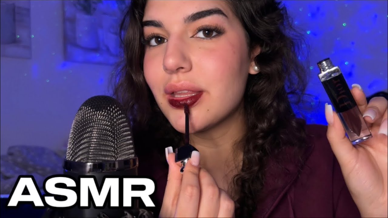 ASMR PROBANDO LABIALES que NO USO 🫢💄 - YouTube
