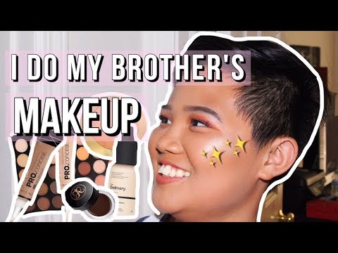 I DO MY BROTHER'S MAKEUP - YouTube
