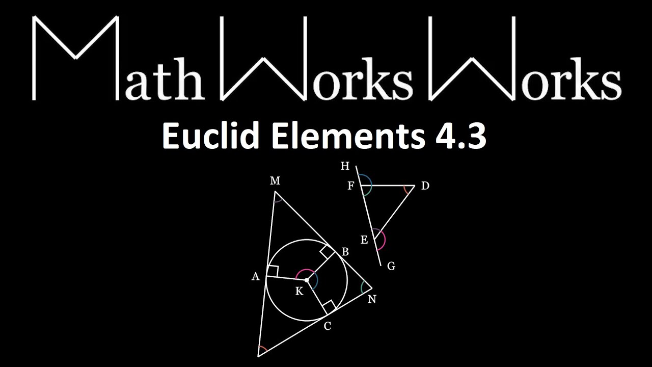 Euclid Elements -- Proposition 4.3 - YouTube