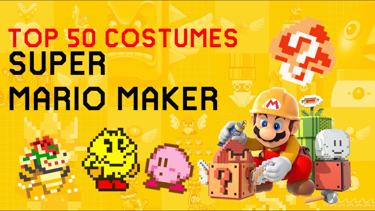 Top 50 amiibo costumes in Super Mario Maker - YouTube