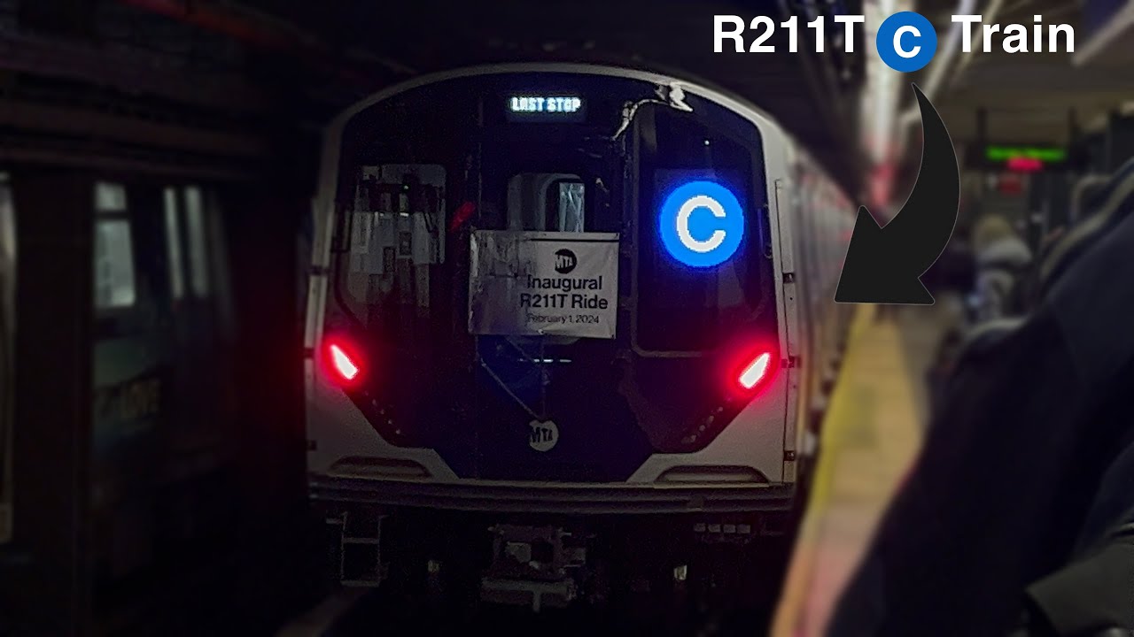 ⁴ᴷ⁶⁰ R211T Inaugural Train Running On The C Line! - YouTube