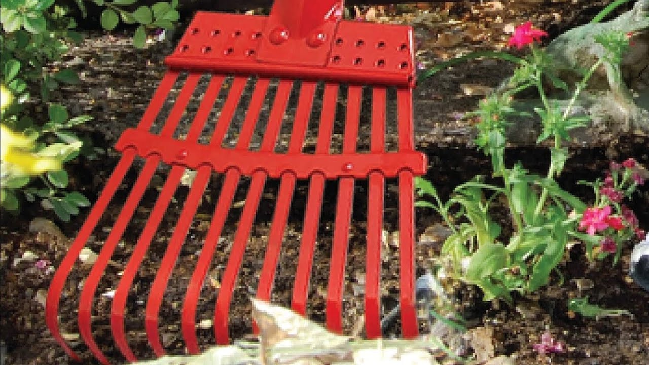 3in 1 multifunctional garden rake - YouTube