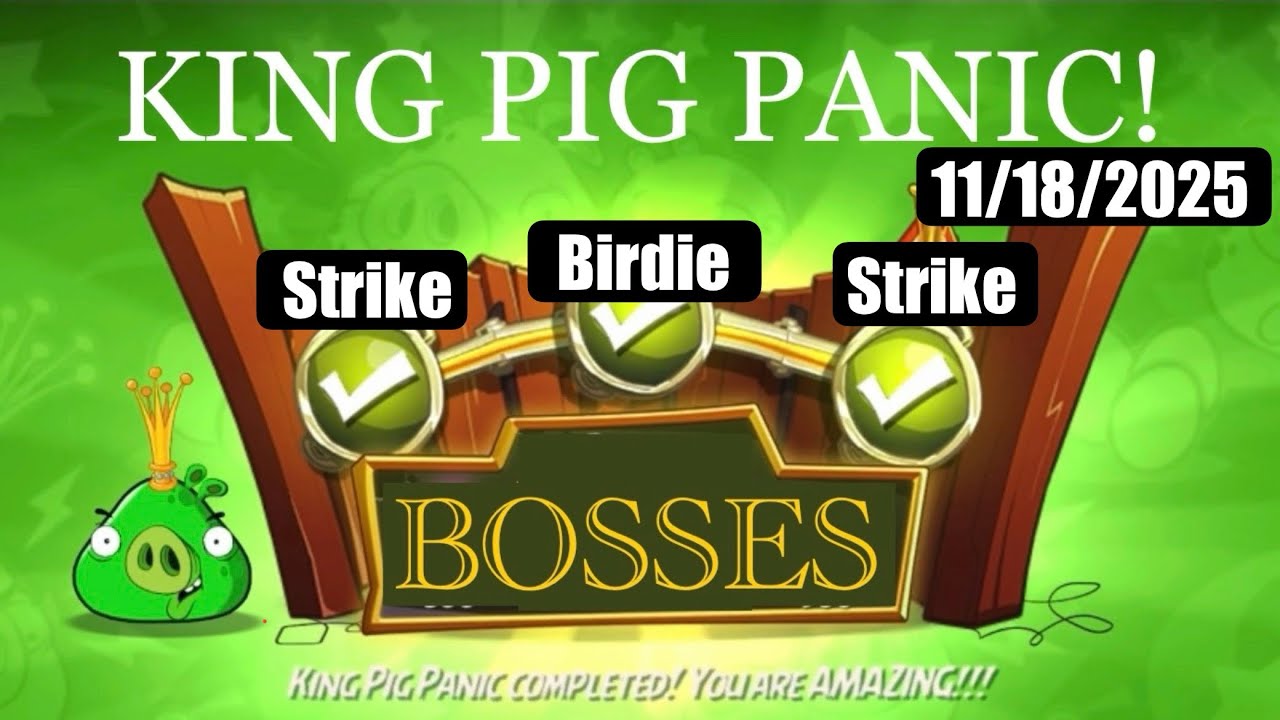Angry Birds 2 AB2 King Pig Panic BOSSES 11/18/2025 Boss Levels 1380 ...