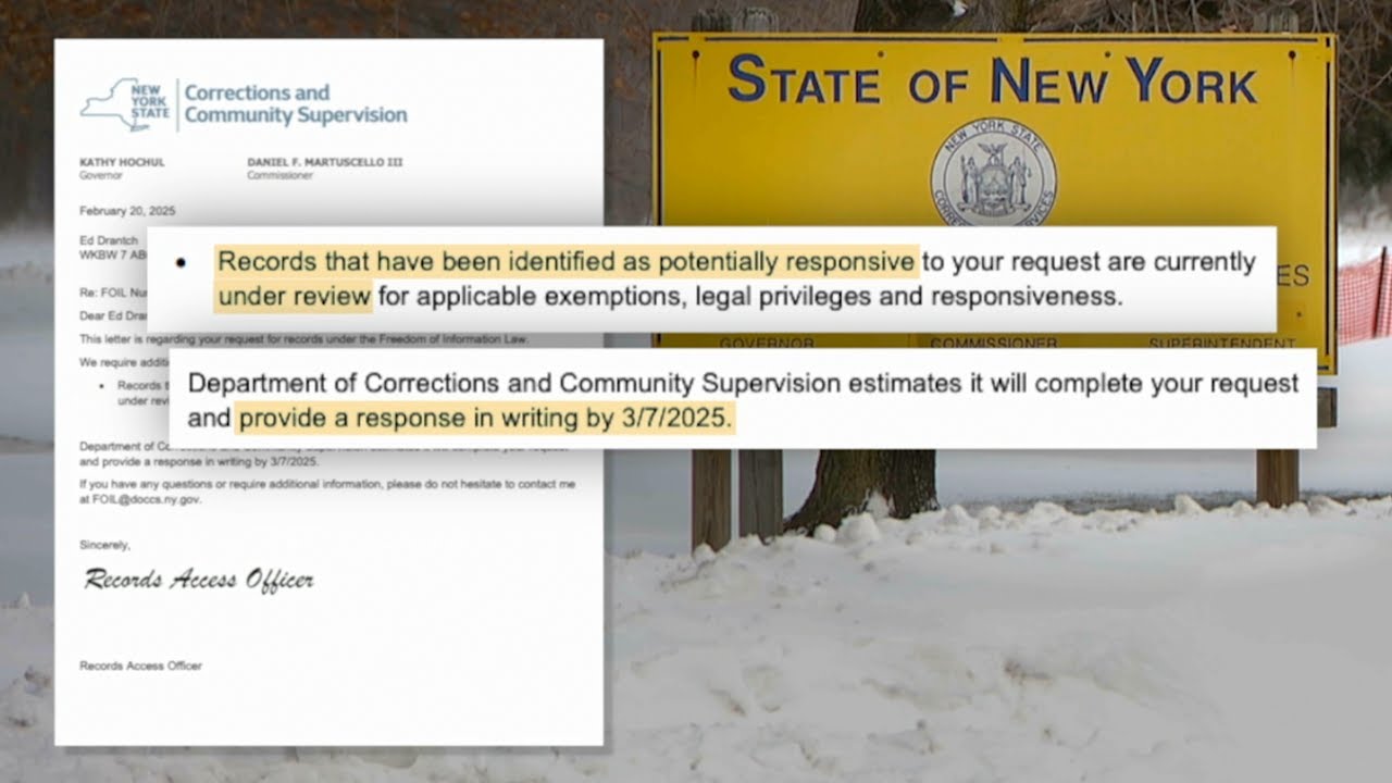 NYS Corrections stonewalling open records request for CO complaints ...