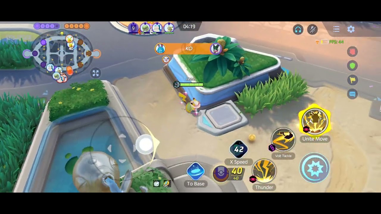 Pokemon Unite! HM45 Pikachu Trainer team wins at Remoat stadium! 546 ...