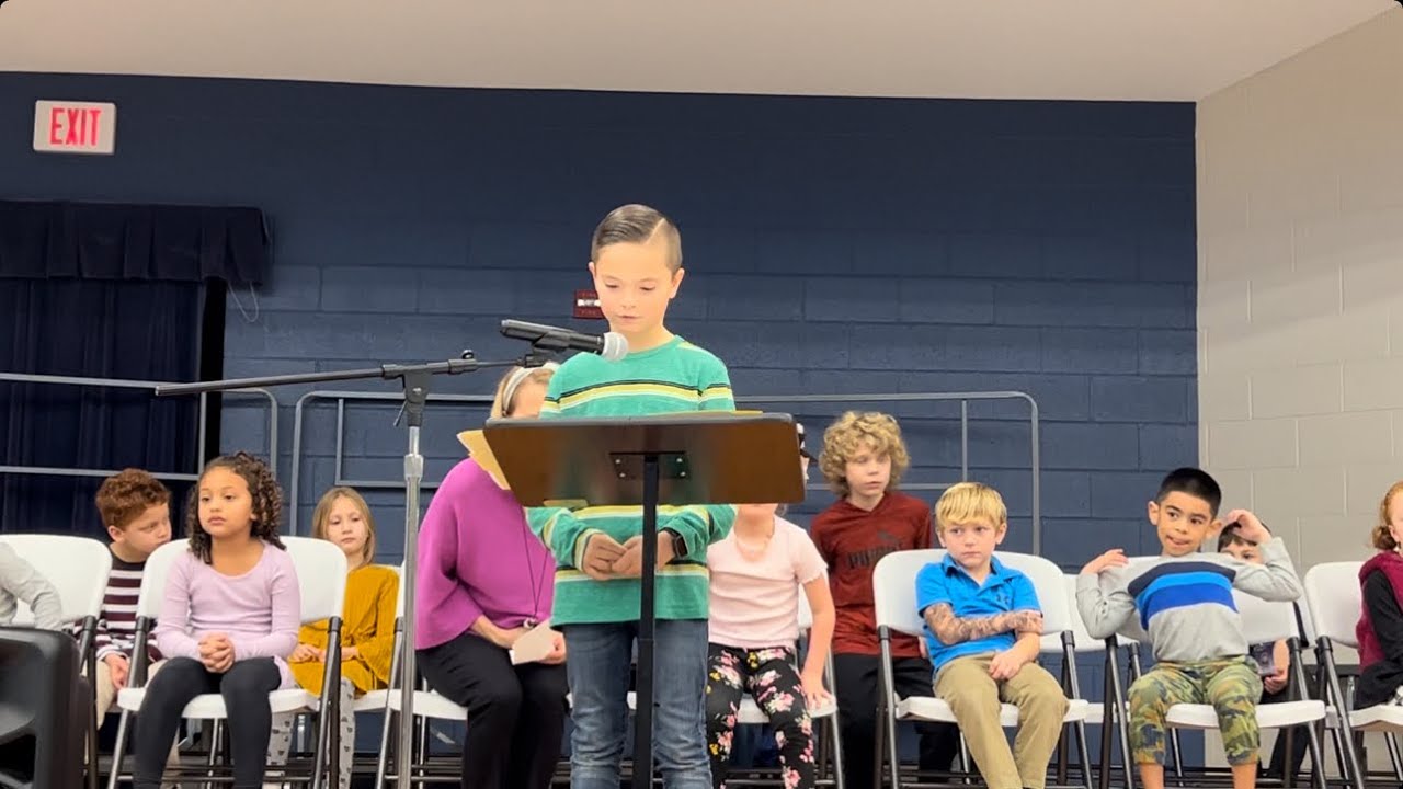 August - Author’s Tea Reading at School - YouTube