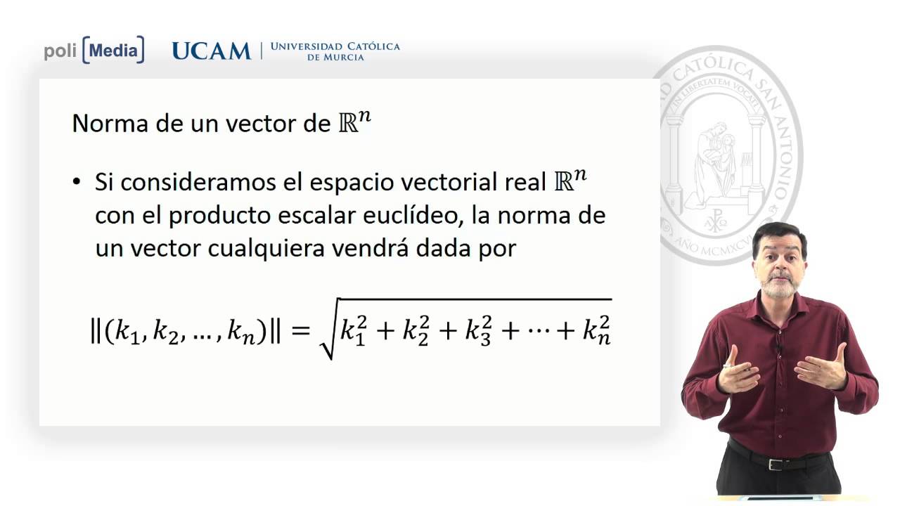 Álgebra Lineal - Norma de un vector - Jesús Soto - YouTube