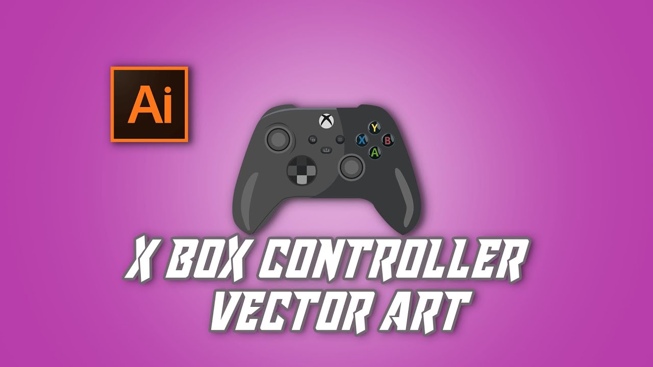 Adobe Illustrator Xbox Series X controller Vector art | Speed Art - YouTube