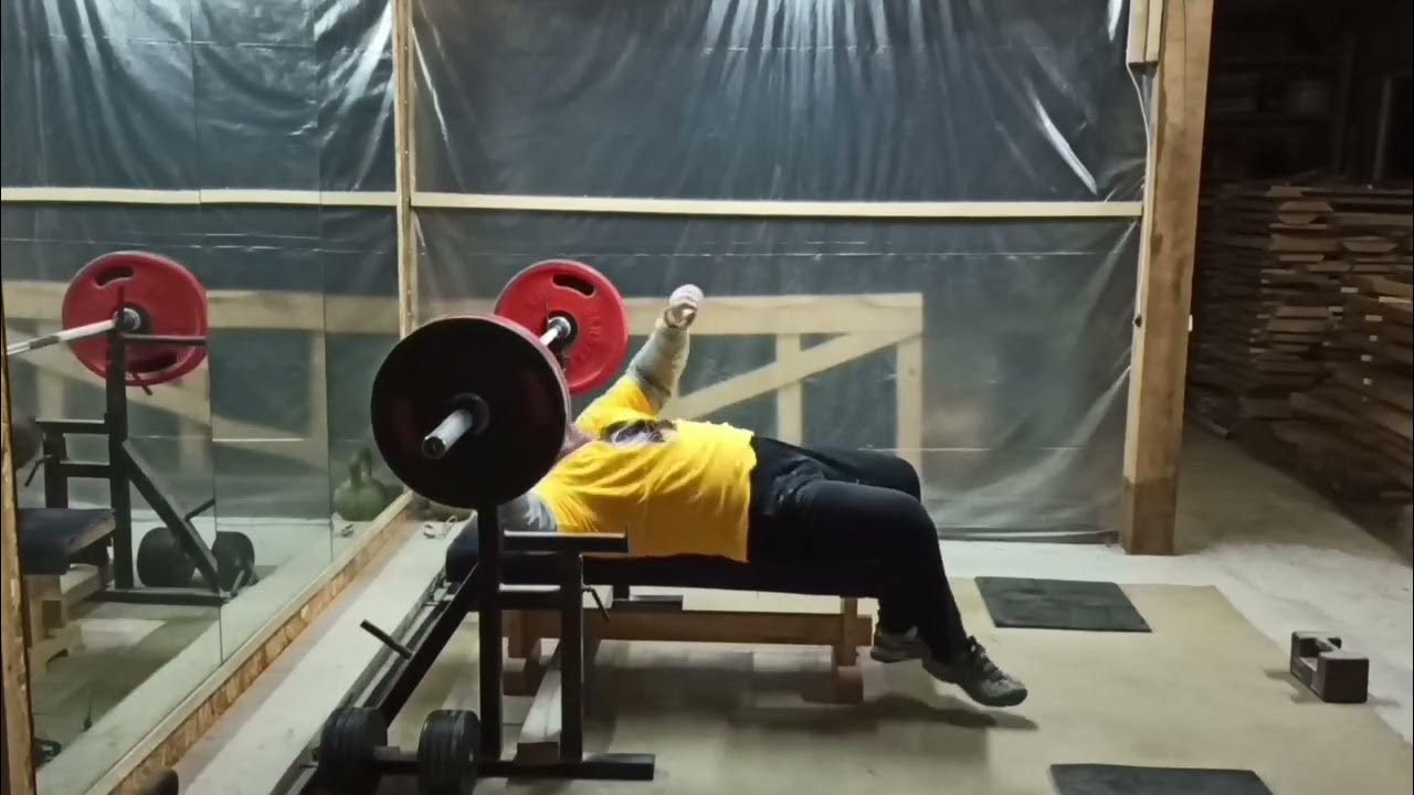 ЖИМ ЛЁЖА, БИЦЕПС. БЕЗ ХИМИИ И СПОРТ-ПИТА. BENCH PRESS, BICEPS CURLS ...
