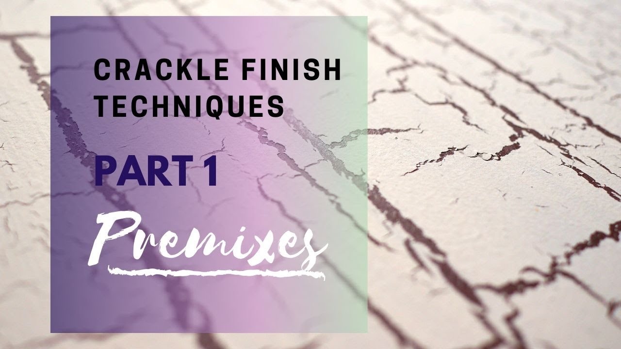 How to Create Paint Crackle Effects - Part 1 - Premixes - Scenic Art ...