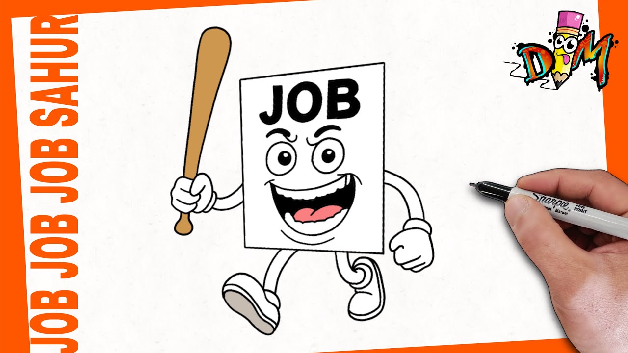Como Dibujar a Job JobJob Sahur (Fácil) how to draw Job Job Sahur - YouTube