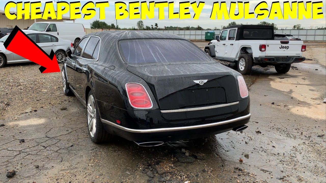 The Cheapest Bentley Mulsanne + Insurance Auto Auction Walk Around ...