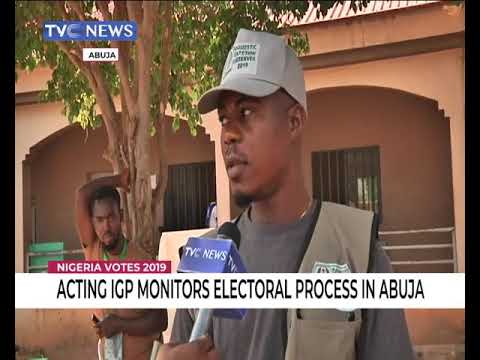 Acting IGP monitor election processes in Abuja - YouTube