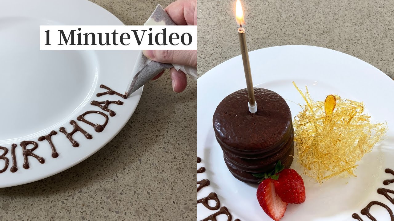 초코파이 생일 케이크 Choco pie Birthday Cake Plate #shorts - YouTube