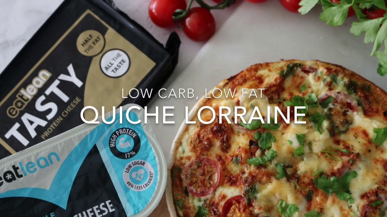 Low Carb, Low Fat Quiche Lorraine Recipe - Eatlean - YouTube