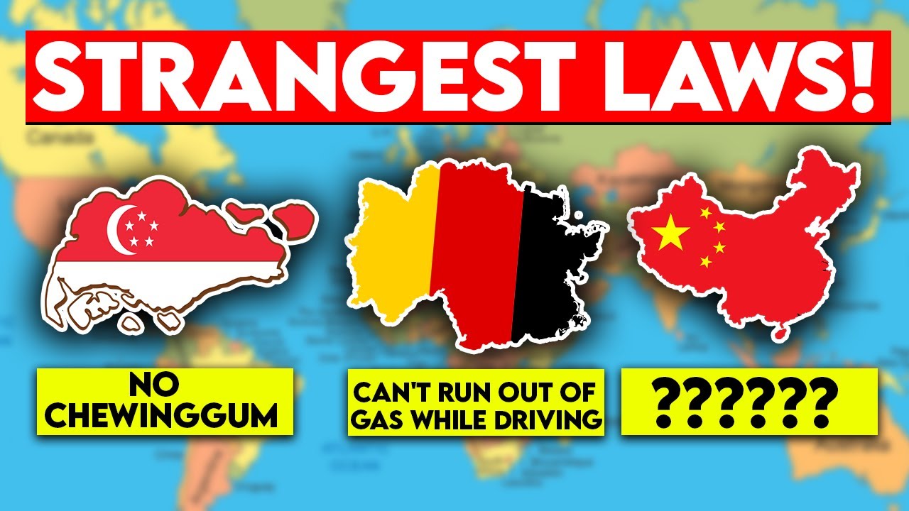 9 of the Strangest Laws From Around the World! - YouTube