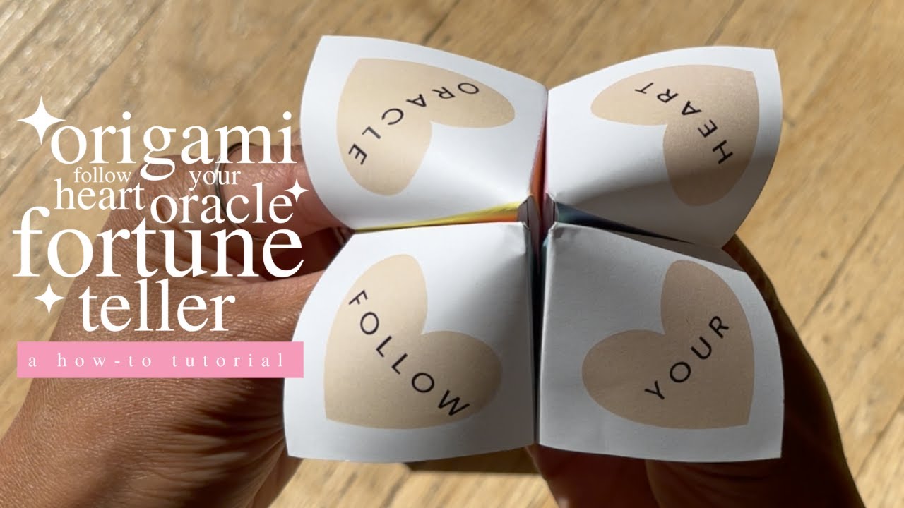 HOW TO Origami Oracle Fortune Teller Folding Tutorial - YouTube