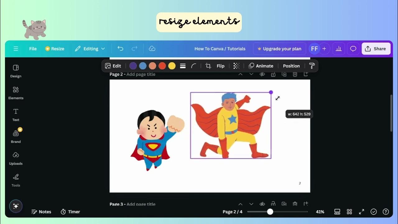 How to Resize Elements in Canva | Easy Tutorial - YouTube