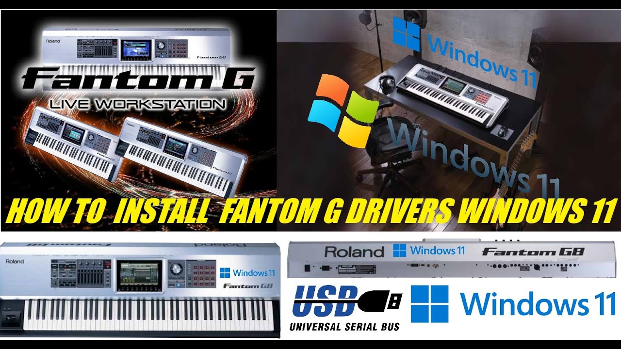 How to install Roland Fantom G6 G7 G8 in Windows 11 (Win11) - YouTube