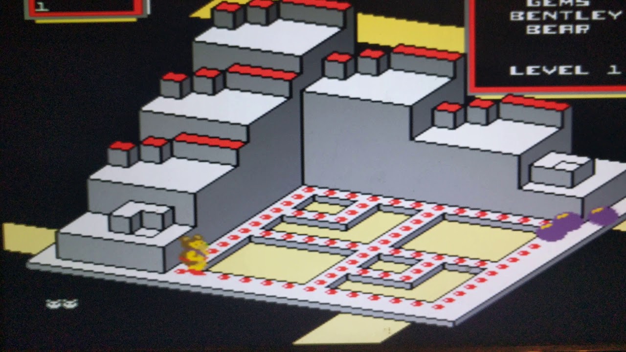 Crystal Castles Mame Rom in action ccastles.zip - YouTube