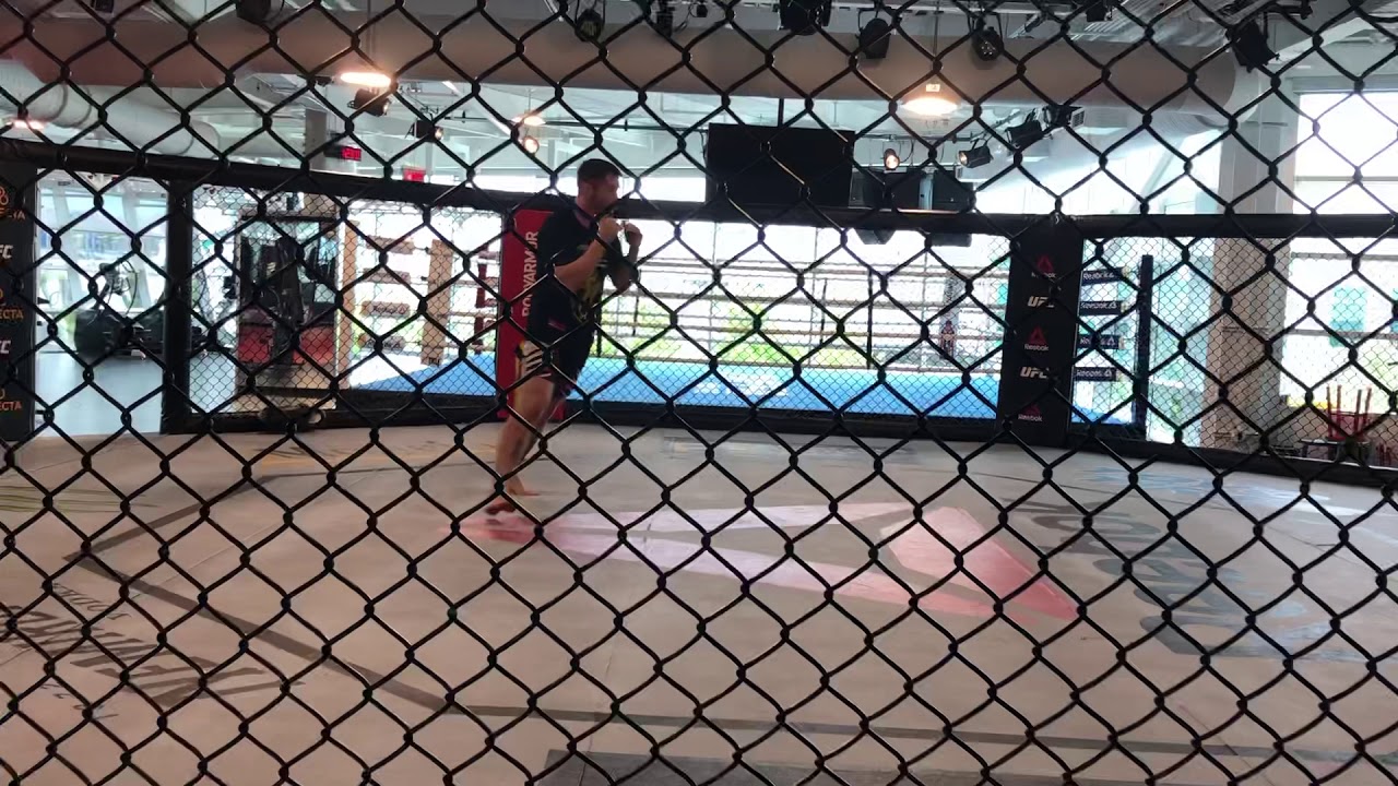 Shadow boxing at the UFC HQ - YouTube