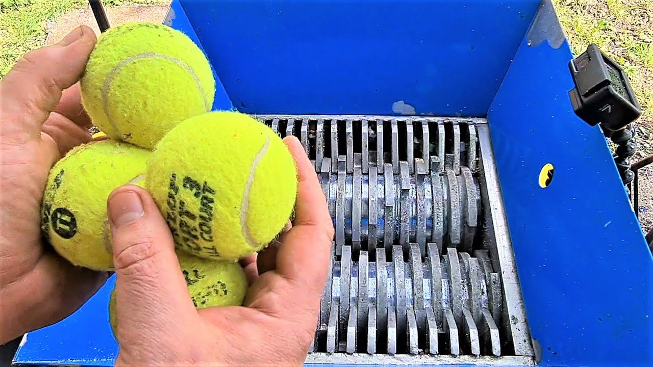 Shredding Tennis Balls 🤪😲🙀 - YouTube