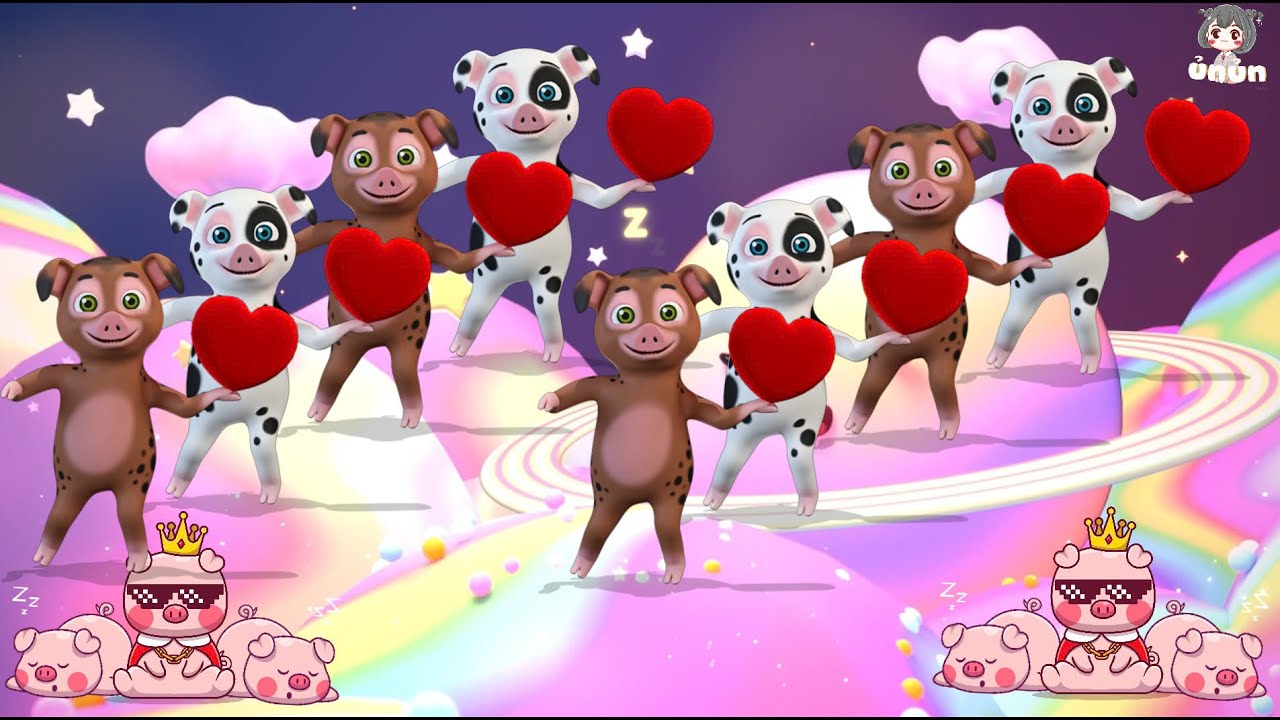 Heo Ú Na Ú Nần - Đàn Heo Con - Heo Nhỏ Nhảy Siêu Đáng Yêu - Nhạc Hoạt ...