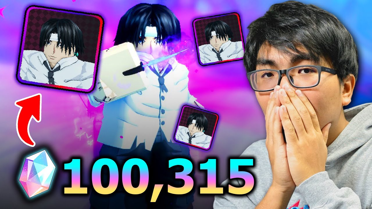 สุ่ม 100,000 Gems หาคุโรโร่ 🕷️ (Chrollo) | Roblox All Star Tower ...