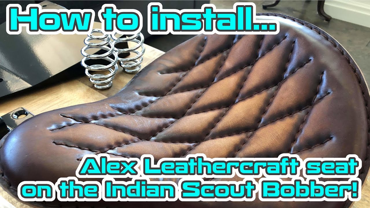 How to install an Alex Leathercraft custom seat on the Indian Scout ...