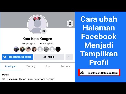 Cara ubah halaman Facebook menjadi tampilan profil terbaru 2022 - YouTube