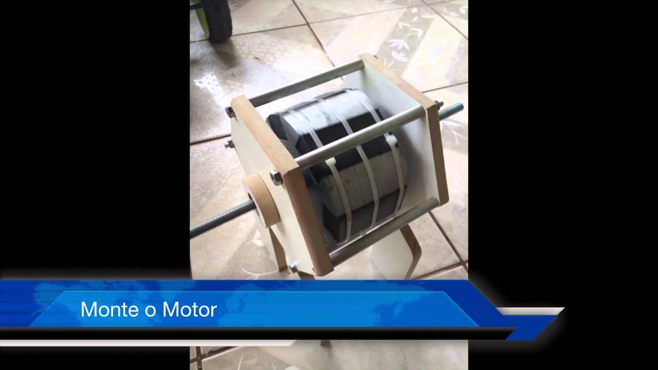 Montagem do Bedini Cole Window Motor - YouTube