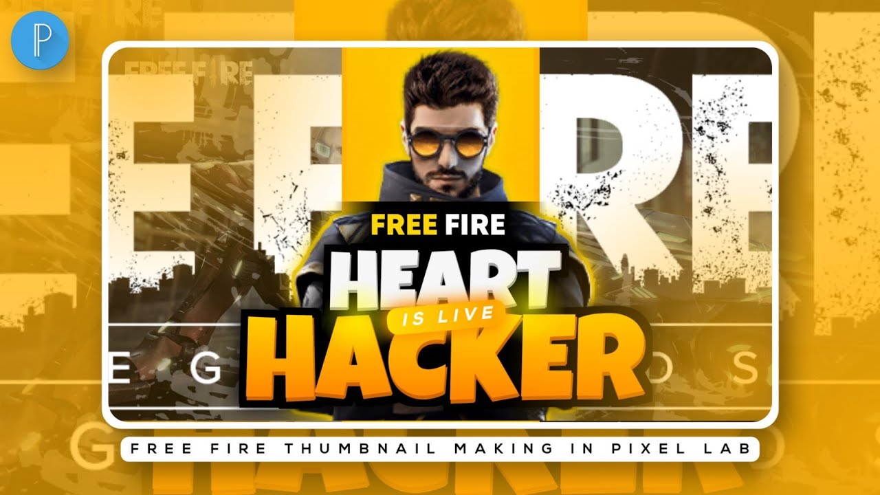 Free Fire Live Stream Thumbnail Making In Pixel Lab | Free Fire Gaming ...