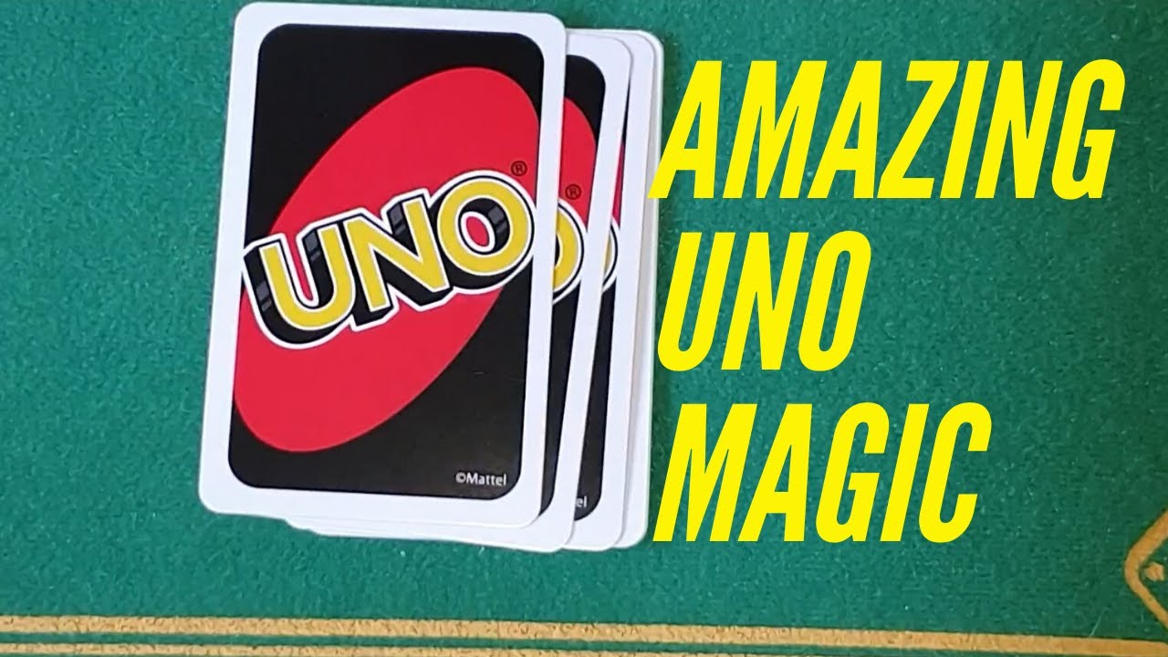 Unbelievable uno magic amazing sleight of hand - YouTube