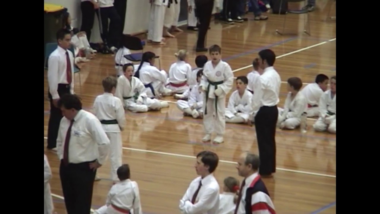 2004 gkr aus nats morning various rings children 6th 3rd+ kumite 03 ...