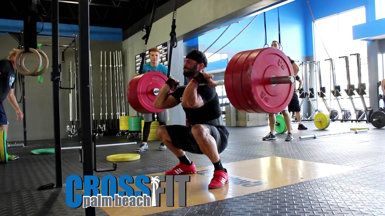 Slow Motion Squat Clean by Ben C. at CrossFit Palm Beach - YouTube