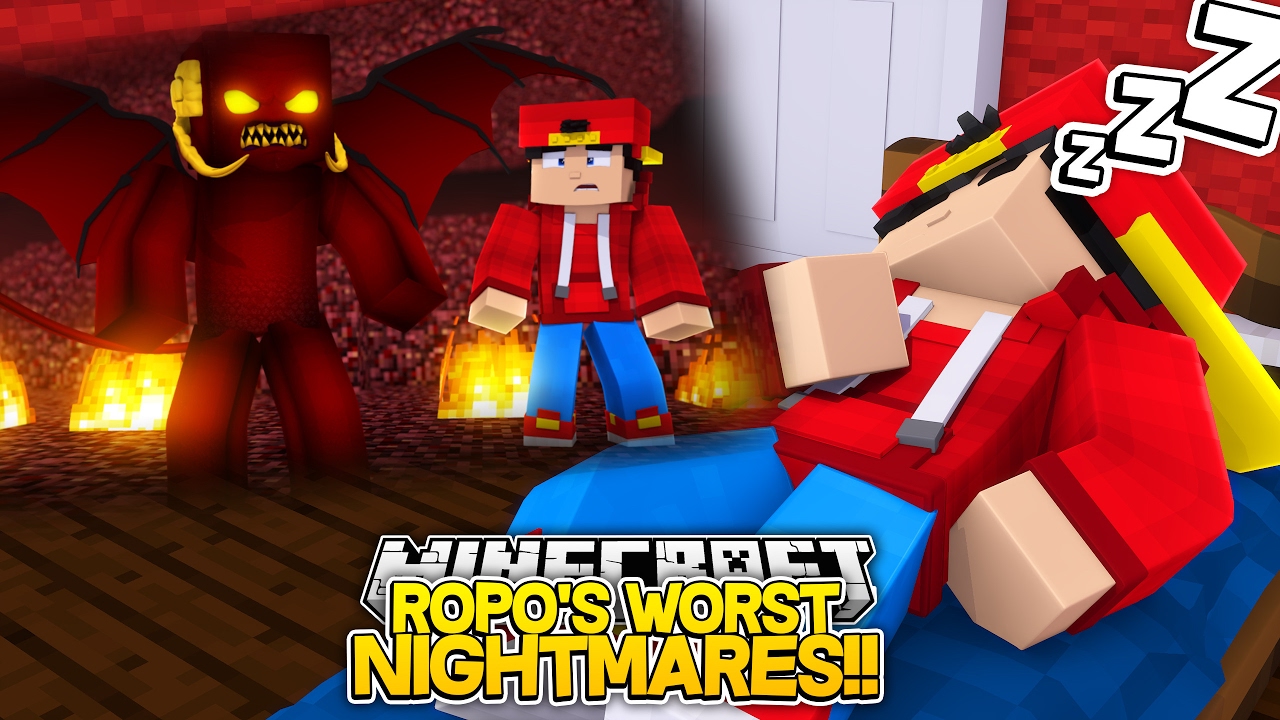 Minecraft Adventure - LITTLE ROPO HAS THE WORST NIGHTMARES!!! - YouTube