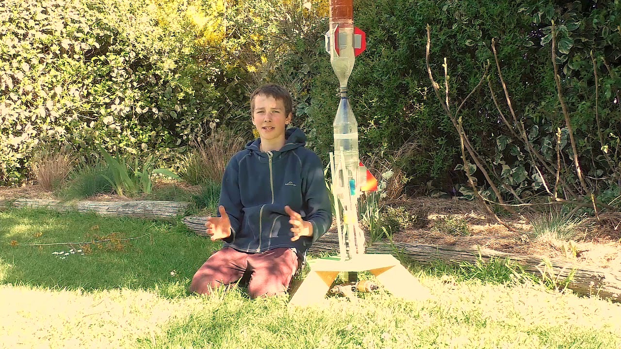 water rocket with parachute - YouTube