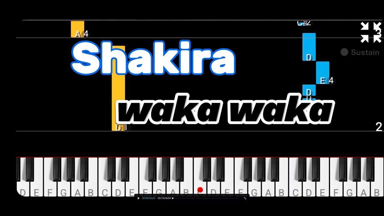 How to Play "Waka Waka" by Shakira on Piano | Easy Piano Tutorial - YouTube