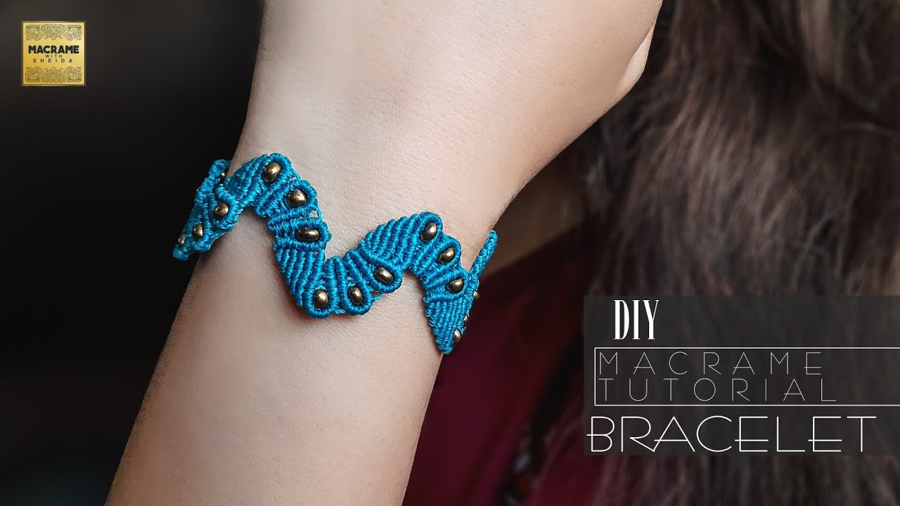 Macrame bracelet|Bracelet tutorial step by step|macrame tutorial|Diy ...