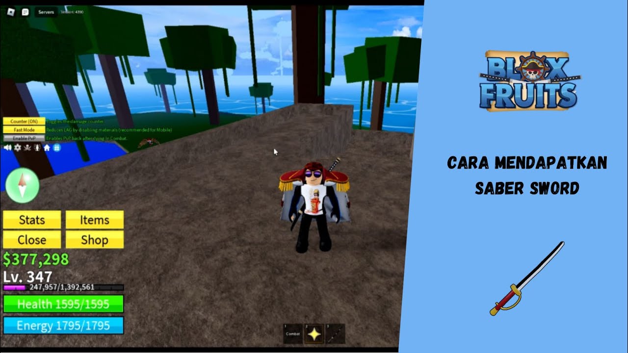 Cara mendapatkan saber sword | Blox Fruit - YouTube