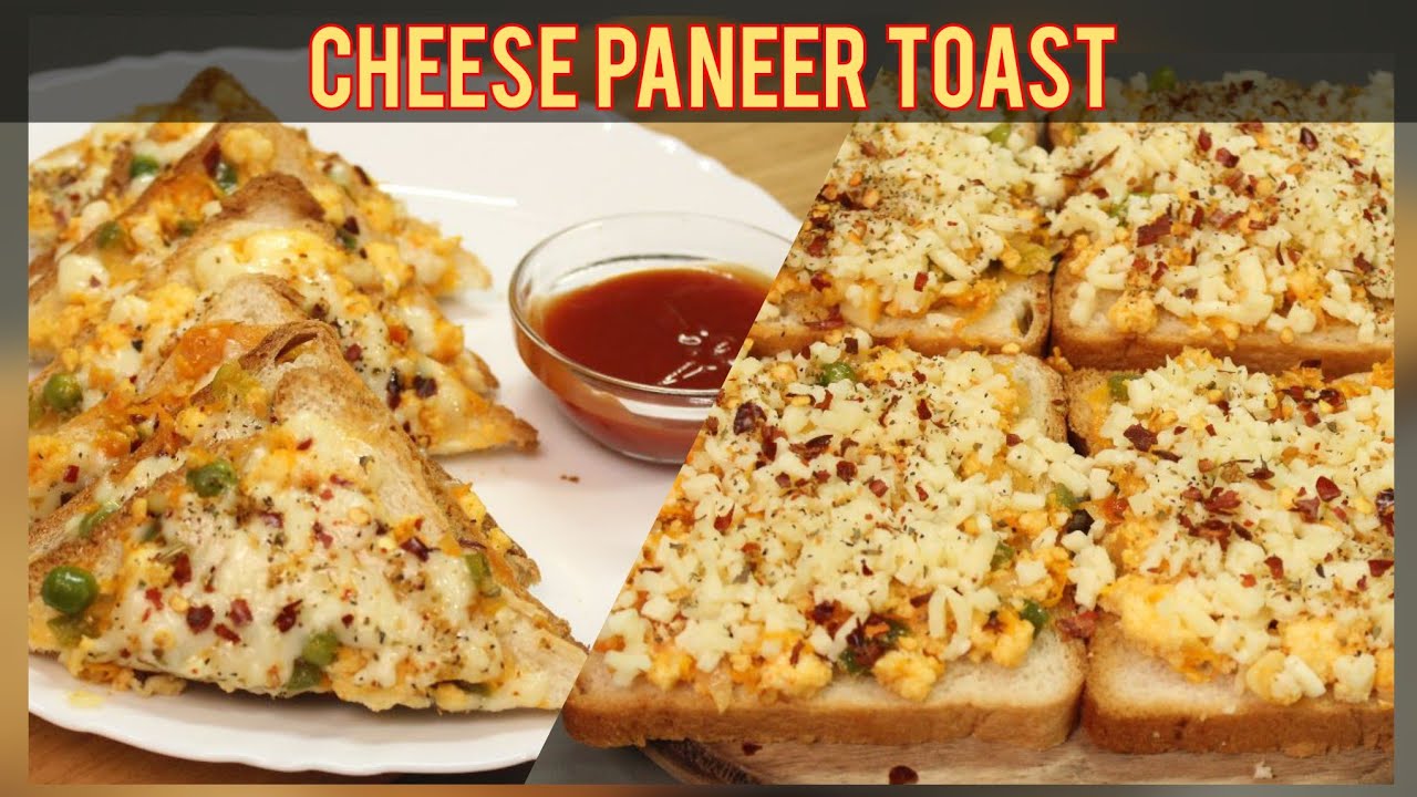 Cheese Paneer Toast | Paneer Toast Recipe| Bread Snacks Recipe|Pai ...