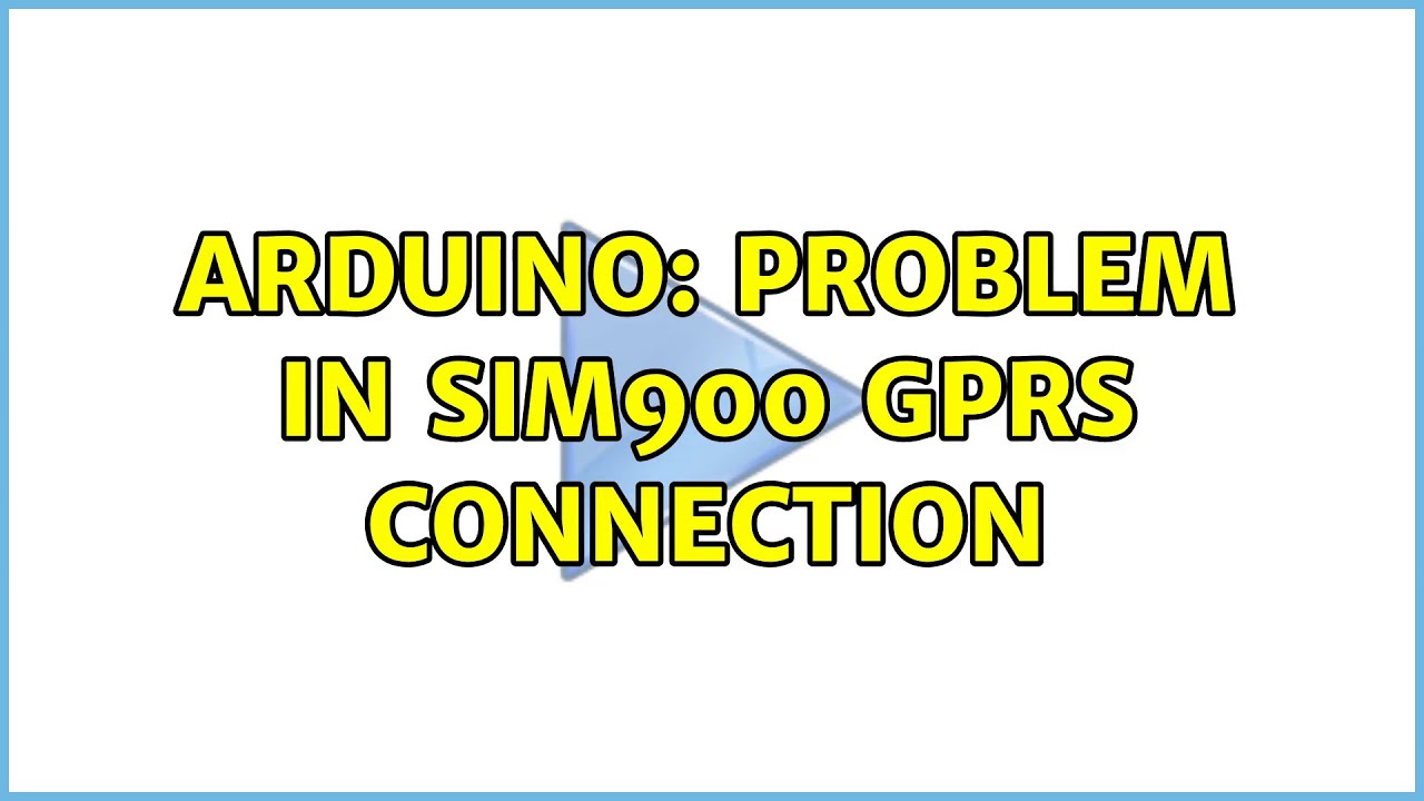 Arduino: Problem in SIM900 GPRS connection - YouTube