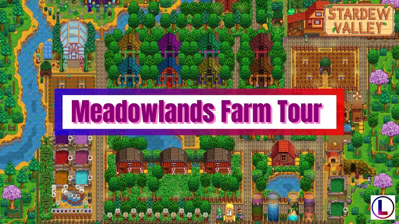 Meadowlands Farm Tour 100% Perfection | Stardew Valley - YouTube