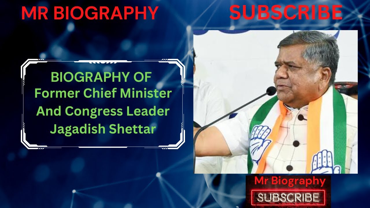 Biography Of Former Chief Minister Of karnataka Jagadish Shettar In ...
