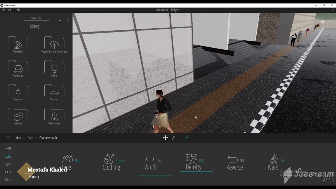 How people walk in twinmotion - YouTube